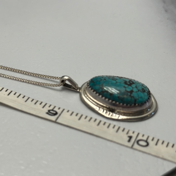 Native A | Jewelry | Vintage Signed Navajo Natural Kingman Turquoise ...